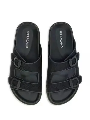 FERRAGAMO Gancini Jacquard Sandals