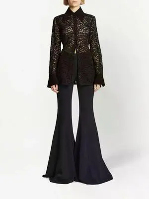 Proenza Schouler Floral Lace Shirt