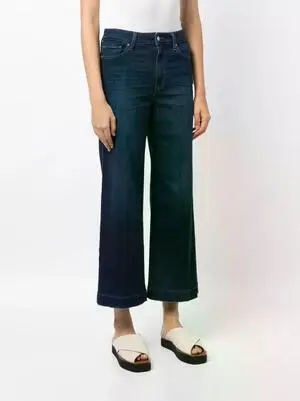 Paige Logo-patch Cropped Jeans