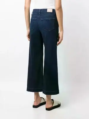 Paige Logo-patch Cropped Jeans