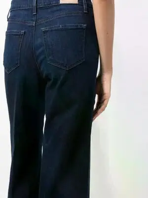 Paige Logo-patch Cropped Jeans