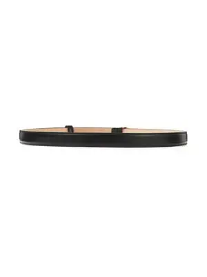 JIMMY CHOO Diamond Leather Belt - Black