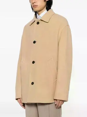 LANVIN Single-breasted Virgin Wool And Cashmere Coat