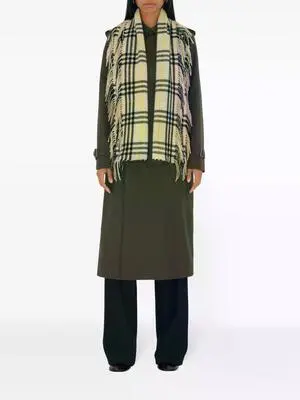 Burberry Checkered Happy Scarf - Neutrals