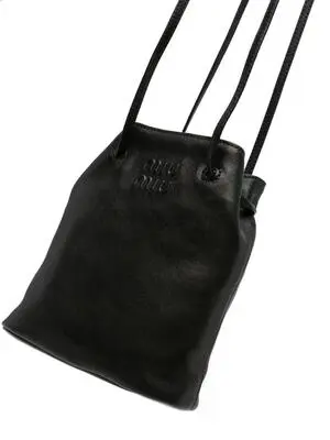 Miu Miu Mini Leather Bucket Bag