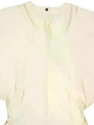 Rabanne Draped-detail Round-neck Blouse - Neutrals