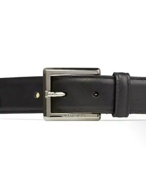 JIMMY CHOO Engraved Logo Leather Belt