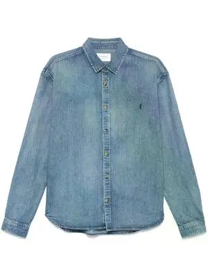 Saint Laurent Cassandre Denim Shirt - Blue
