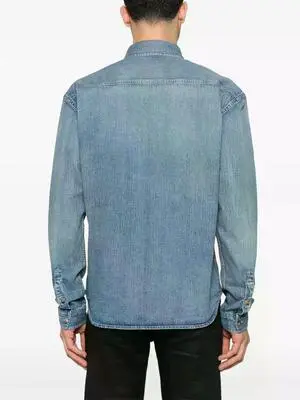 Saint Laurent Cassandre Denim Shirt - Blue