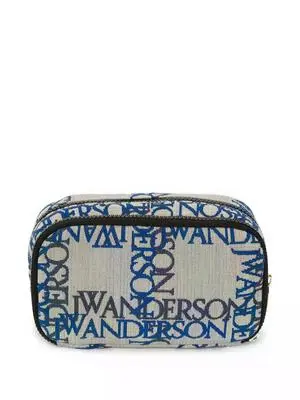 JW Anderson Logo-jacquard Canvas Zipped Pouch
