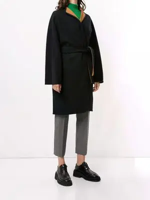Paule Ka Virgin Wool-blend Belted Coat