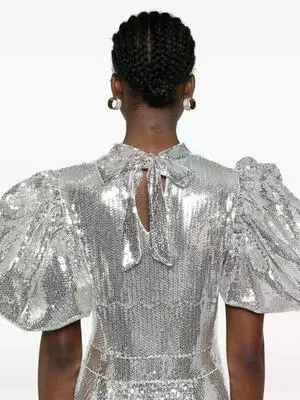 ROTATE BY BIRGER CHRISTENSEN Sequined Maxi Dress
