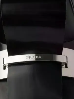 Prada 35mm Brushed-leather Pumps - Black