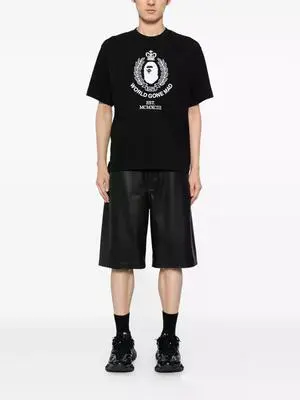 A BATHING APE Embroidered Logo T-shirt