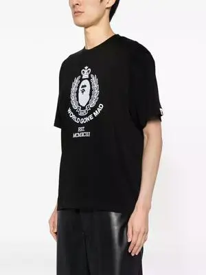 A BATHING APE Embroidered Logo T-shirt