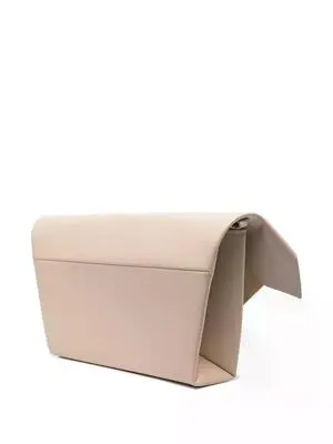 MAISON MARGIELA Snatched Leather Clutch Bag - Neutrals