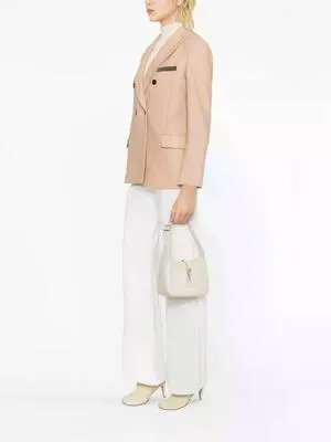 Fabiana Filippi Double-breasted Virgin Wool-blend Blazer
