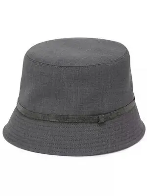 Brunello Cucinelli Monili Chain Detail Bucket Hat - Grey