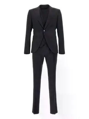 Corneliani Single-breasted Suit - Black