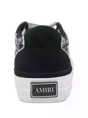 Amiri Bandana Sunset Skate Sneakers - Black