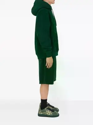 Burberry Equestrian Knight-logo Cotton Shorts