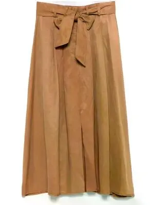 KAOS Pleated A-line Midi Skirt