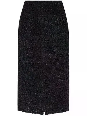 Balenciaga Tweed Midi Skirt