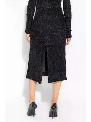 Balenciaga Tweed Midi Skirt