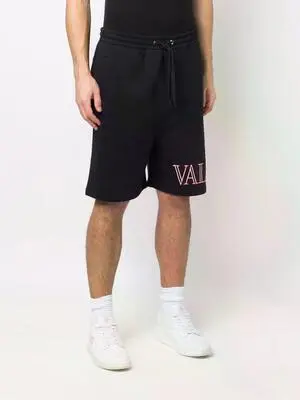 Valentino Garavani Logo Printed Drop-crotch Shorts