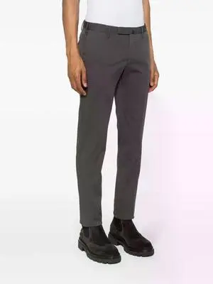 Incotex Tapered-leg Cotton Trousers - Grey