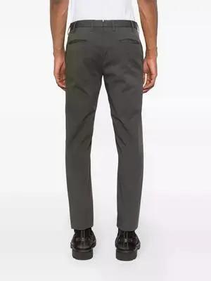 Incotex Tapered-leg Cotton Trousers - Grey