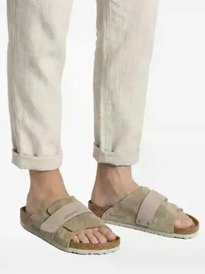 BIRKENSTOCK Kyoto Touch-strap Slip-on Sandals - Neutrals