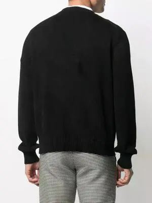 Alexander McQueen Logo-embroidered Knitted Jumper