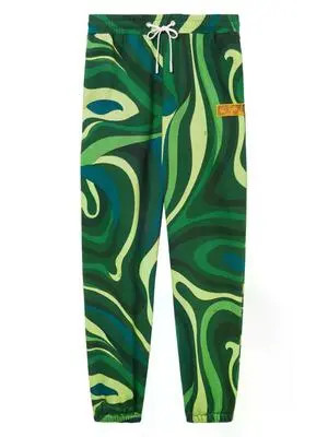 Emilio Pucci Marmo-print Track Pants - Green