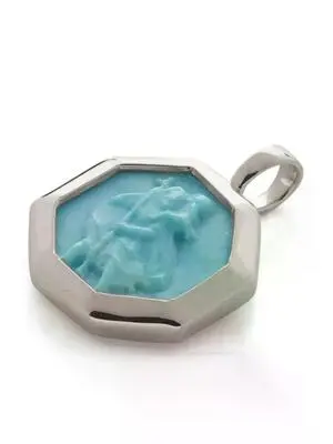 Monica Vinader St Christopher Turquoise Pendant Charm