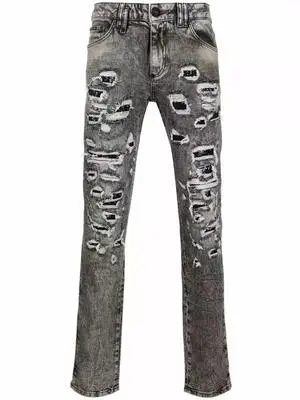 Philipp Plein Ripped Jeans For Men