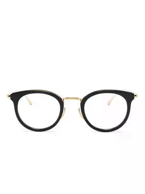 KAME MANNEN Pantos-frame Glasses - Black