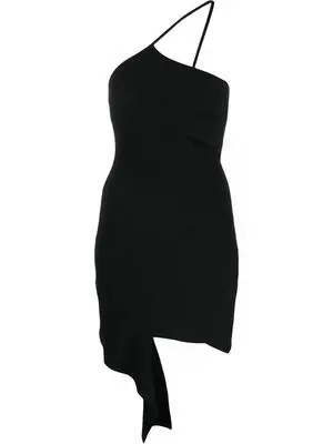 ANDREĀDAMO Asymmetric Bodycon Mini Dress