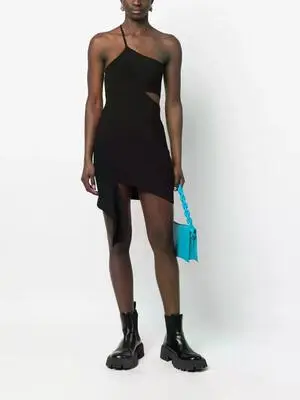 ANDREĀDAMO Asymmetric Bodycon Mini Dress