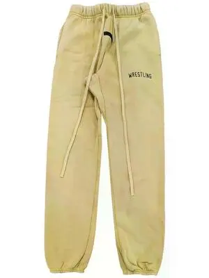 Fear Of God Slogan-print Track Pants - Neutrals