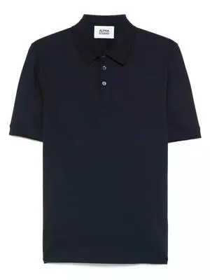 Alpha Studio Short-sleeve Polo Shirt - Blue
