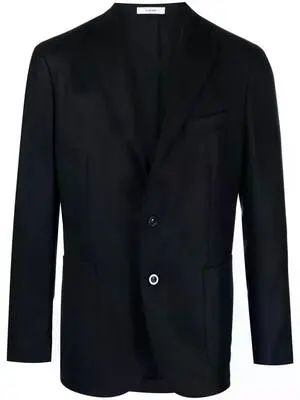 Boglioli Single-breasted Virgin Wool Blazer - Blue