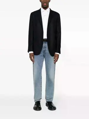 Boglioli Single-breasted Virgin Wool Blazer - Blue