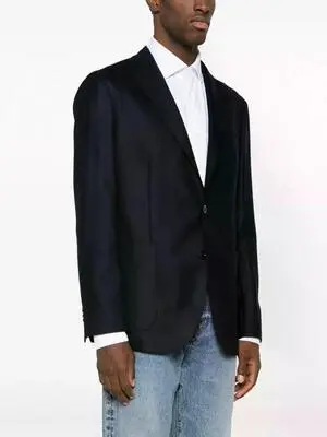 Boglioli Single-breasted Virgin Wool Blazer - Blue