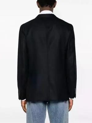 Boglioli Single-breasted Virgin Wool Blazer - Blue