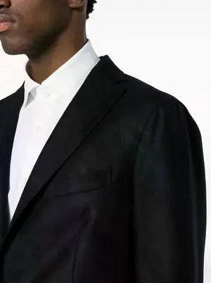 Boglioli Single-breasted Virgin Wool Blazer - Blue