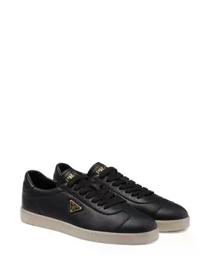 Prada Triangle-logo Leather Sneakers