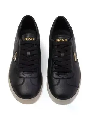 Prada Triangle-logo Leather Sneakers