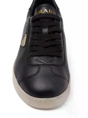 Prada Triangle-logo Leather Sneakers
