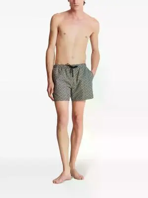 Balmain Pb Labyrinth-print Swim Shorts